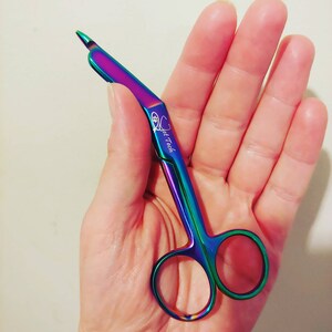 Rainbow Titanium Treated Bandage Scissor by Vettechstuff for Veterinary ...