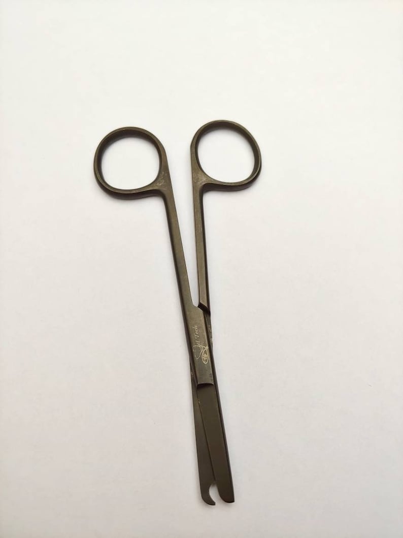 Jet Black 5.5 Bandage Scissors for Veterinary Technician - Etsy