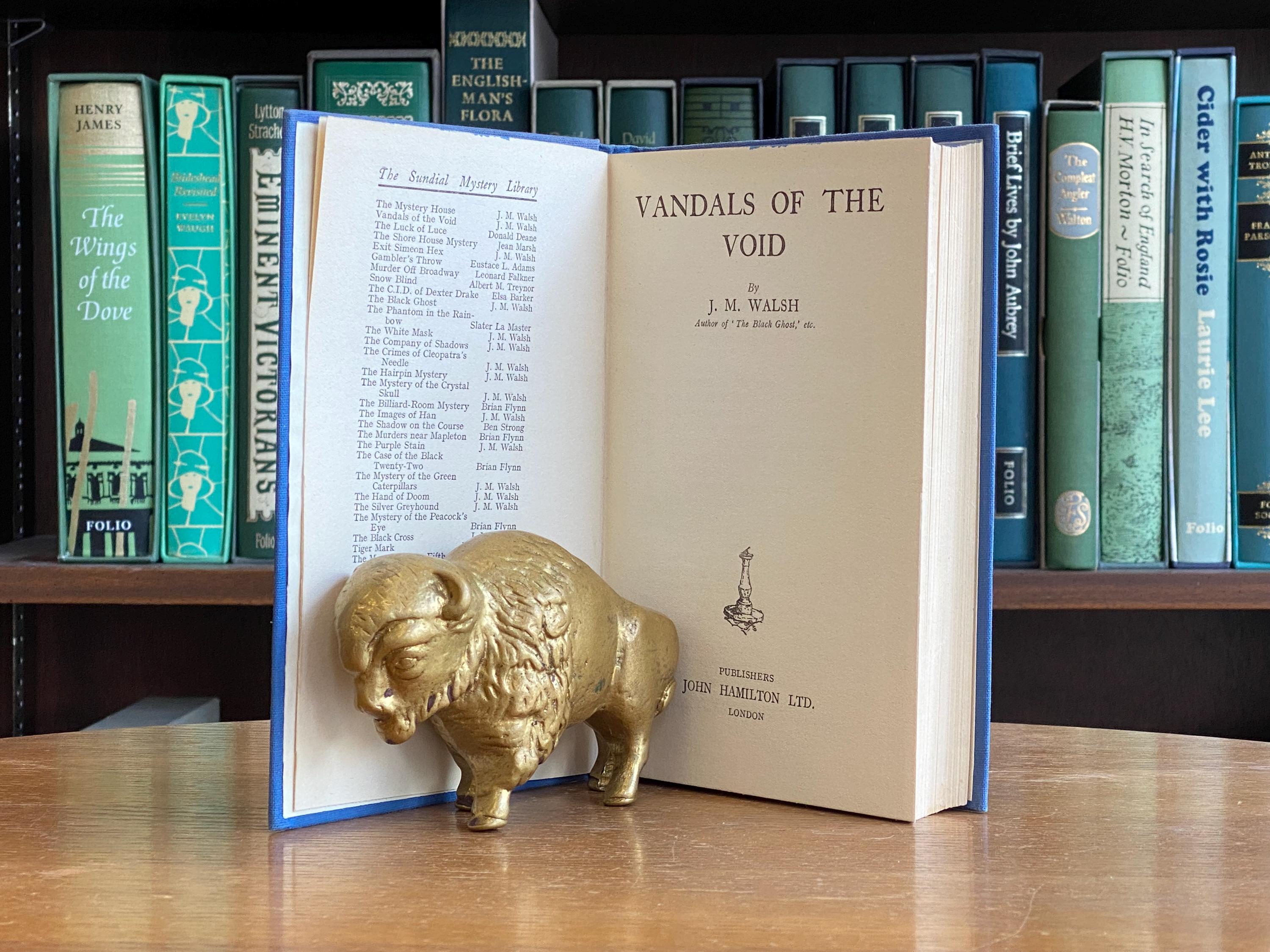 1931, First Edition of Vandals of the Void by James Morgan Walsh - Etsy
