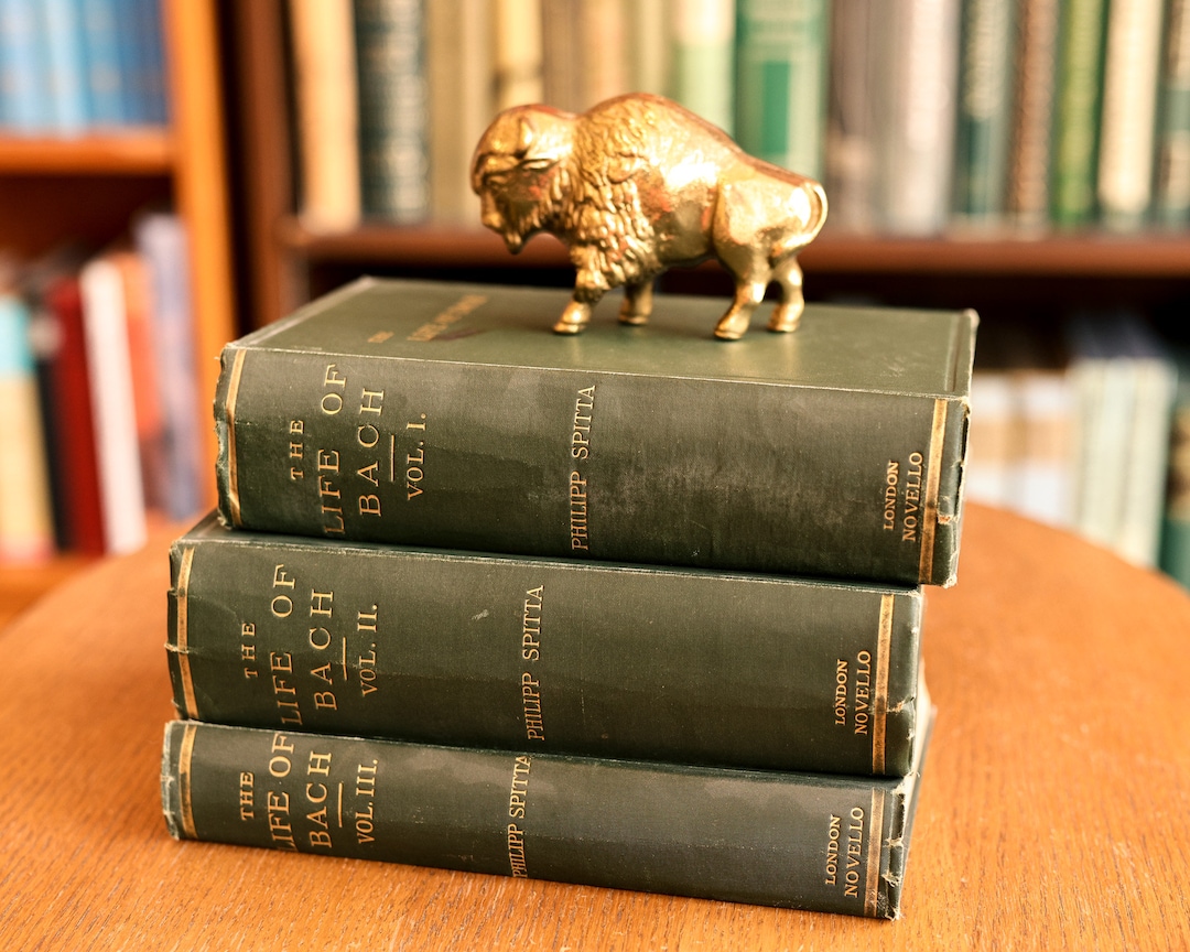 1899, Johann Sebastian Bach (3 Volumes) by Philipp Spitta, Translated ...