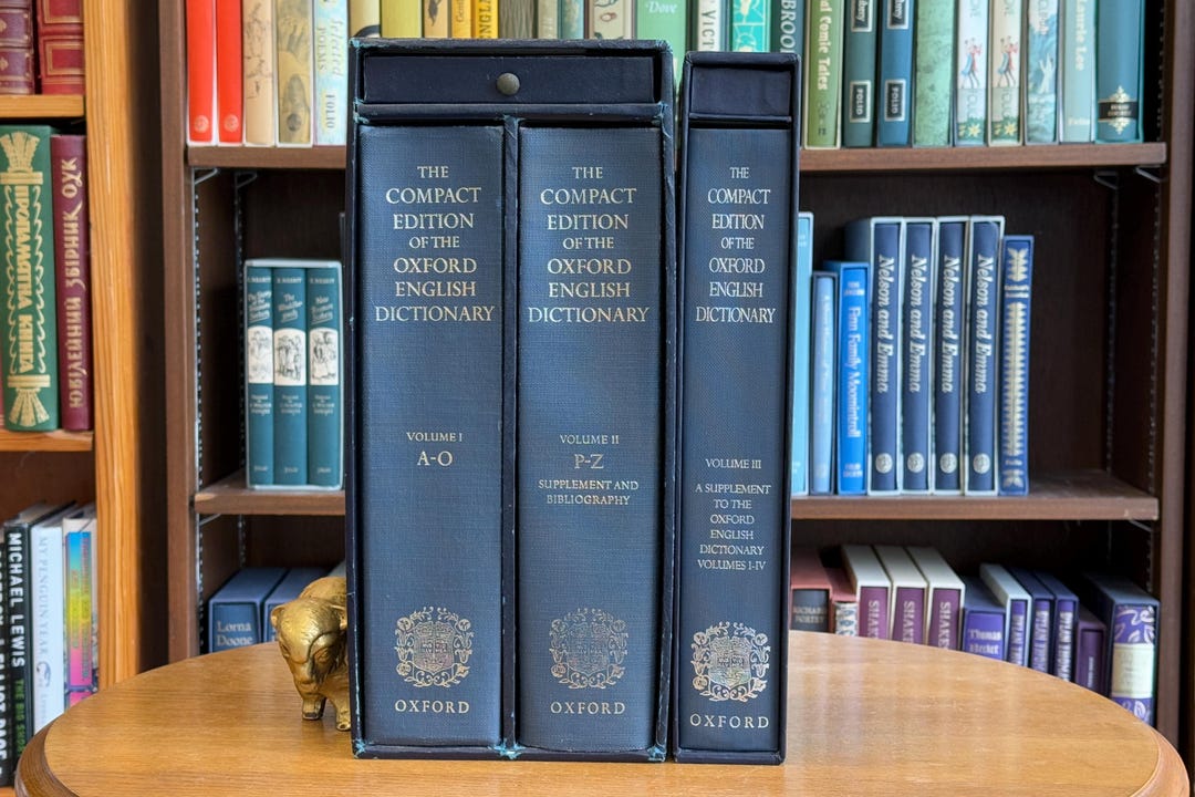 1981, 1987, the Compact Edition of the Oxford English Dictionary 3 ...