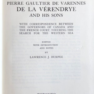1968, Journals and Letters of Pierre Gaultier De Verendrye and His Sons ...