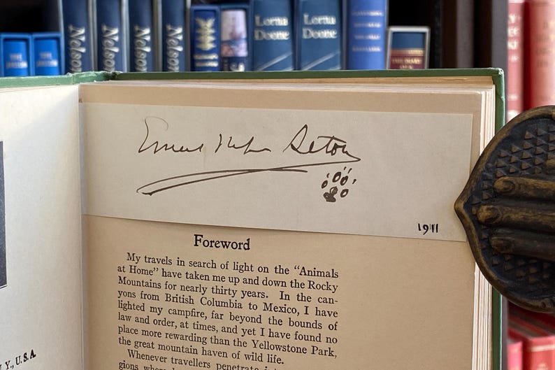First Edition of Wild Animals at Home by Ernest Thompson Seton, With ...