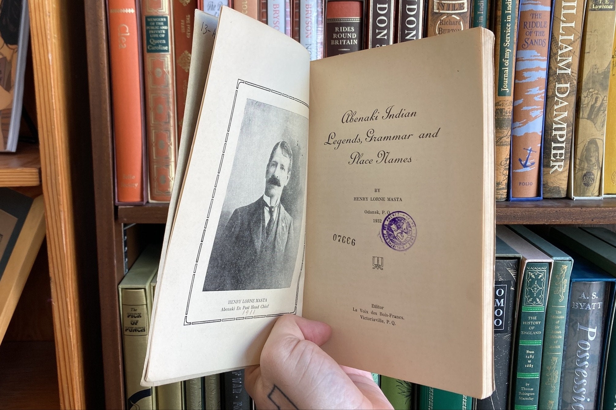 1932, Abenaki Indian Legends, Grammar and Place Names, by Henry Lorne ...