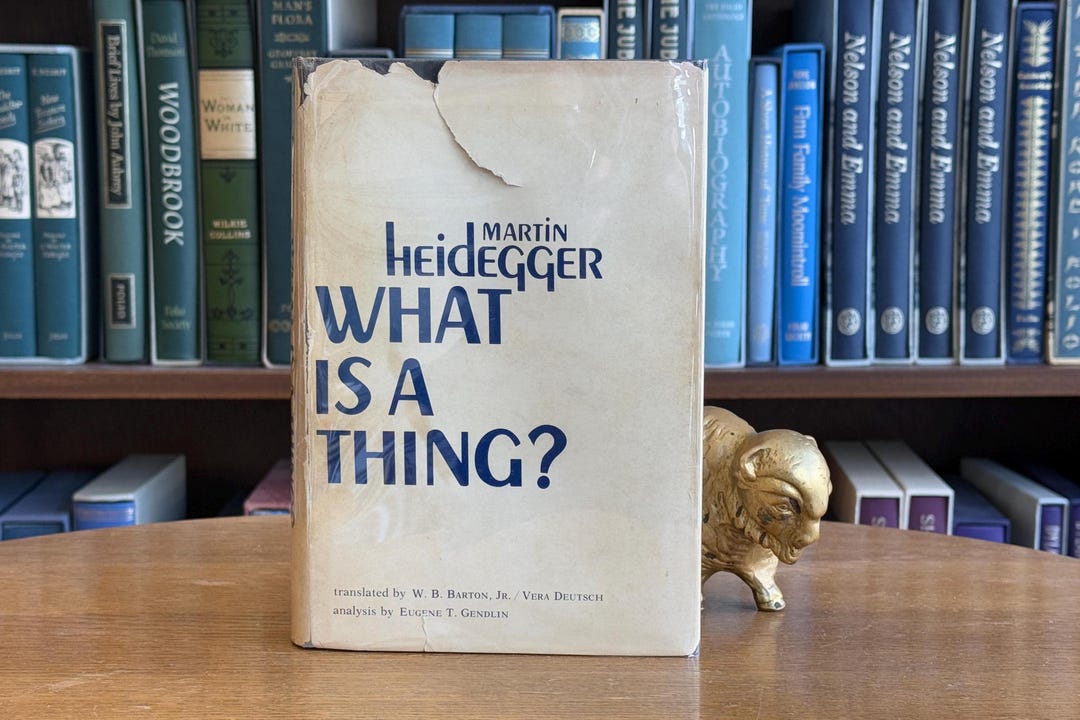 1967, 1st US Edition of What is a Thing? by Martin Heidegger - Etsy
