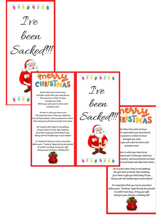 You've/we've Been Sacked Instant Printable Download - Etsy