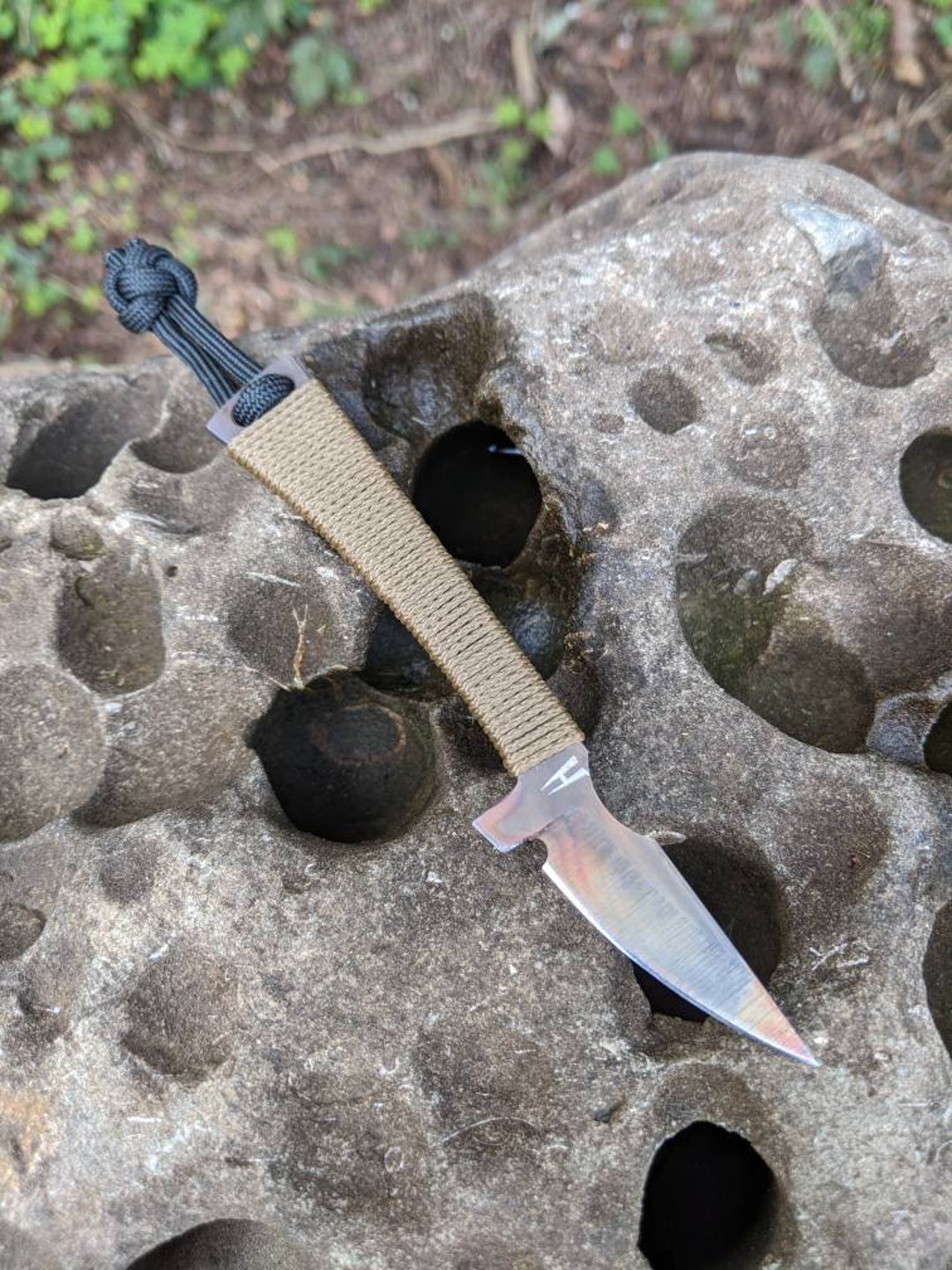 Mini "newt" Neck Knife Bushcraft Gear/edc Tool/kiridashi/hand Made ...