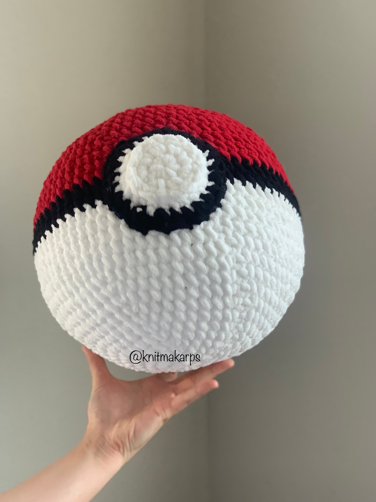PATTERN Large Giant Pokeball Amigurumi Plush Doll - Etsy Ireland