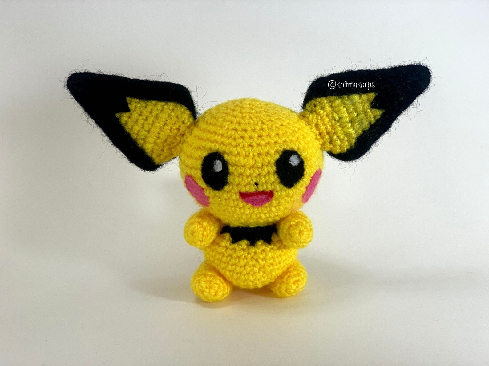 PATTERN Pichu Crochet Amigurumi Plush | Etsy