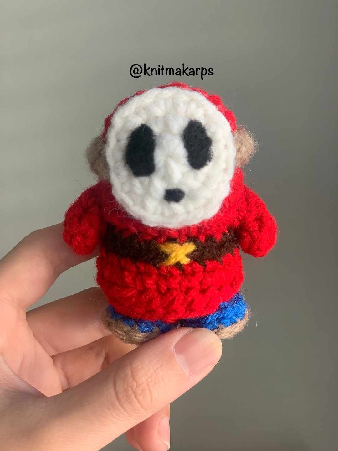 Mini Shy Guy Amigurumi Toy - Etsy