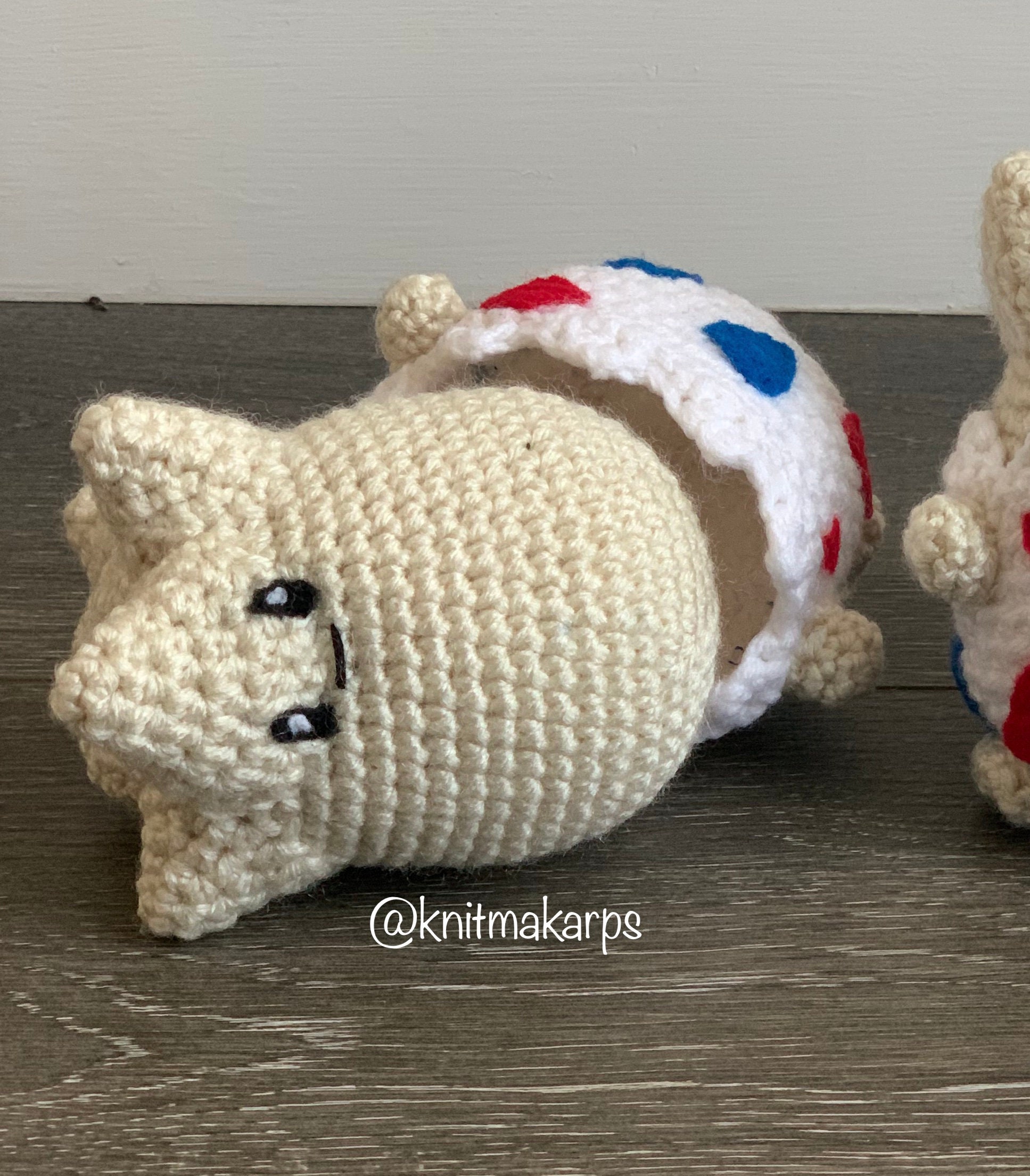 Mini Togepi Plush Amigurumi Doll crochet - Etsy