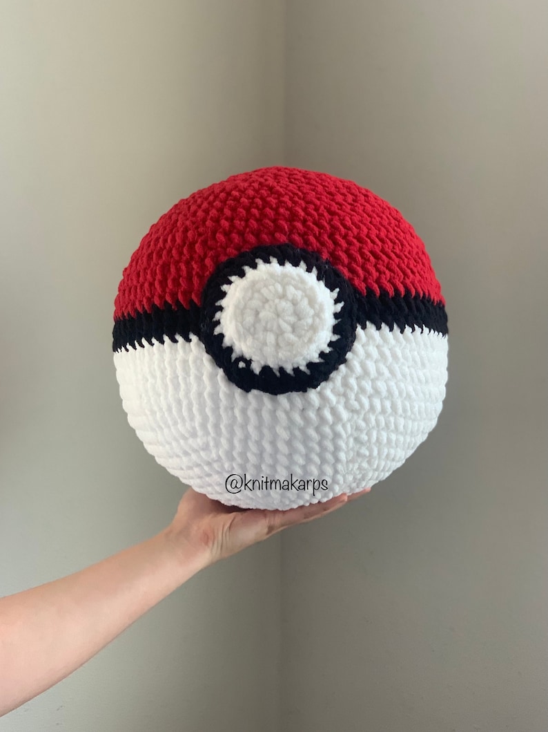 PATTERN Large Giant Pokeball Amigurumi Plush Doll - Etsy