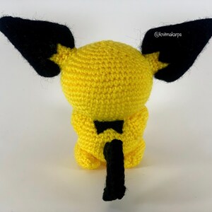 PATTERN - Pichu Crochet Amigurumi Plush - Etsy