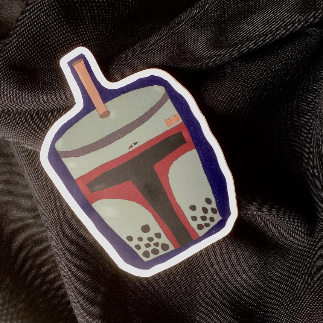 Boba Fett Tea Sticker Etsy