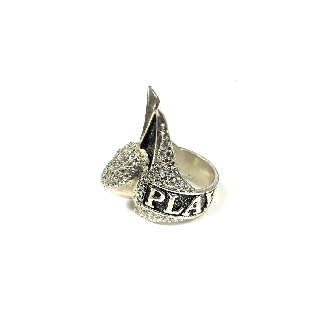 Playboy Ring, Playboy, Ring, Sterling Silver, CZ Diamonds, Bling Bling ...