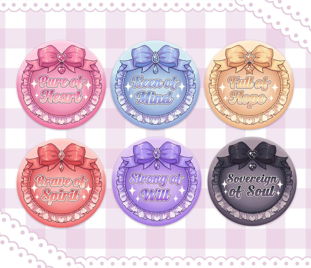 Magical Girl Buttons/stickers - Etsy