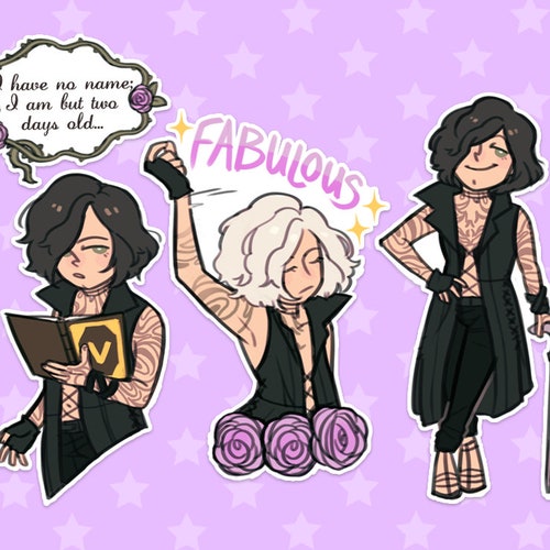 V Sticker Set - Etsy