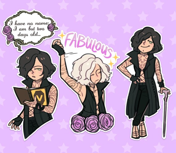 V Sticker Set - Etsy