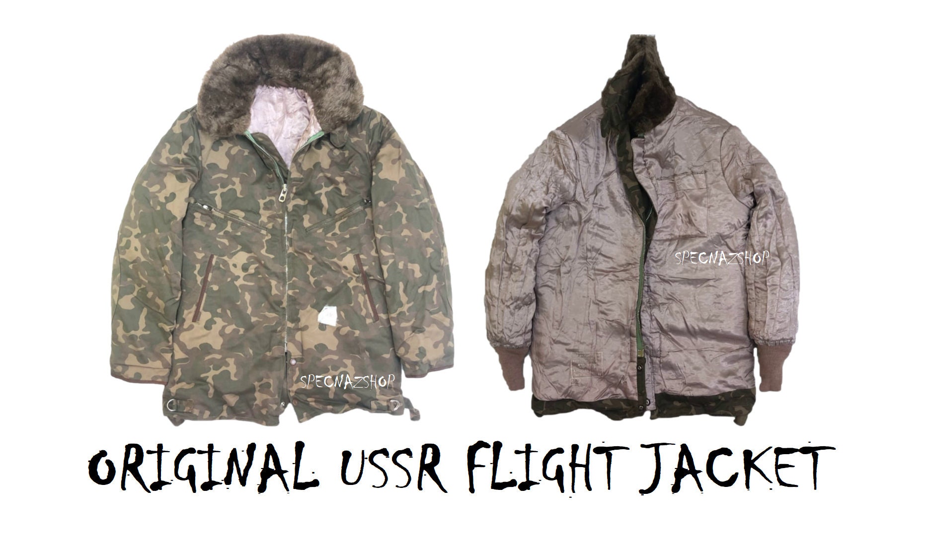 Original USSR Soviet Union Flight Jacket in Rare BUTAN | Etsy