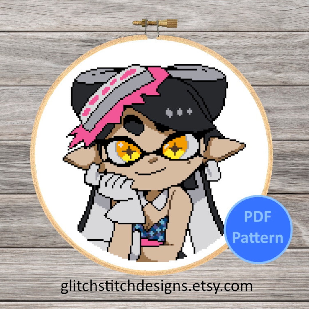Callie From Splatoon Cross Stitch Pattern - Etsy