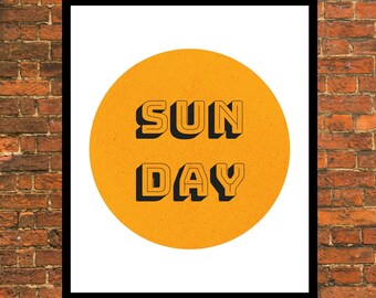 Sunday Print - Etsy