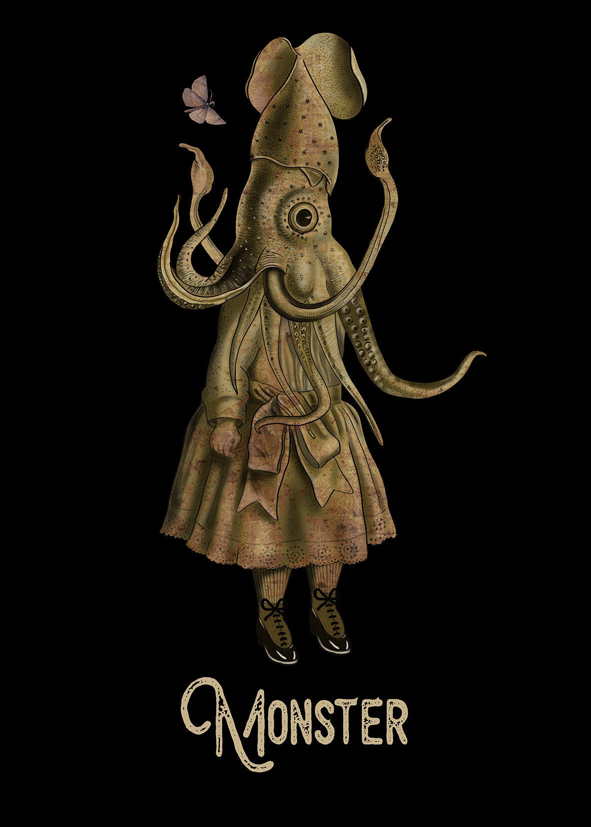 A4 and A 3 Victorian Monster Print - Etsy