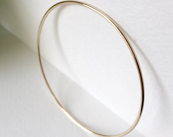 Solid Gold Bangle / Stacking Bangle / Stacking Bracelet / 9ct Bangle ...