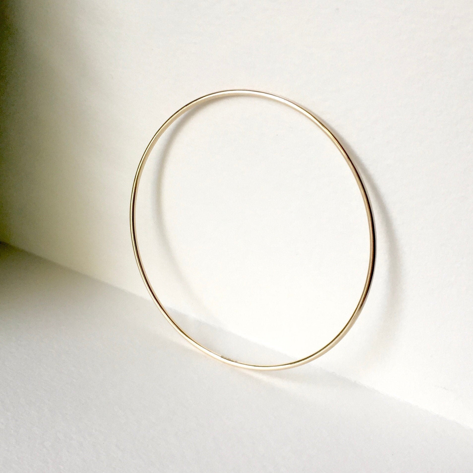 Solid Gold Bangle / Stacking Bangle / Stacking Bracelet / 9ct | Etsy UK