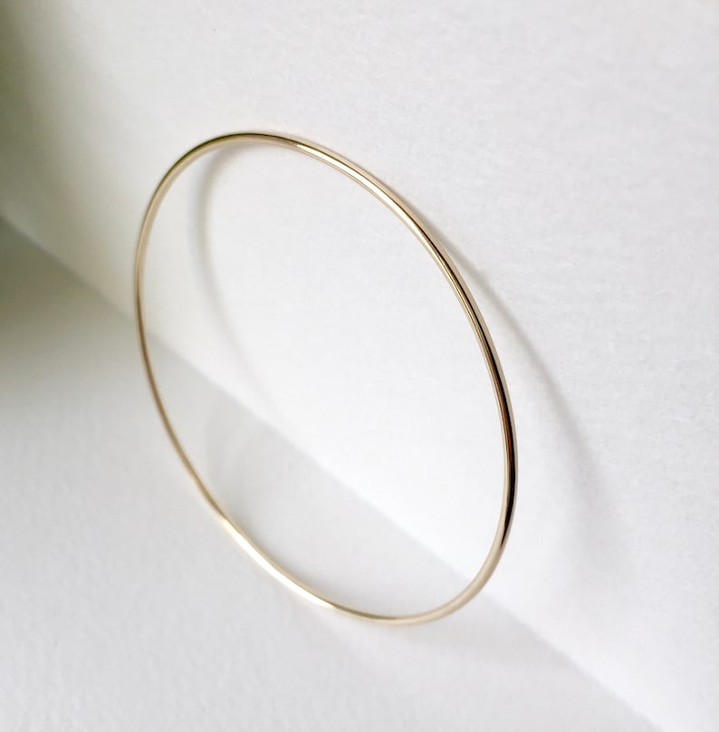 Solid Gold Bangle / Stacking Bangle / Stacking Bracelet / 9ct | Etsy UK