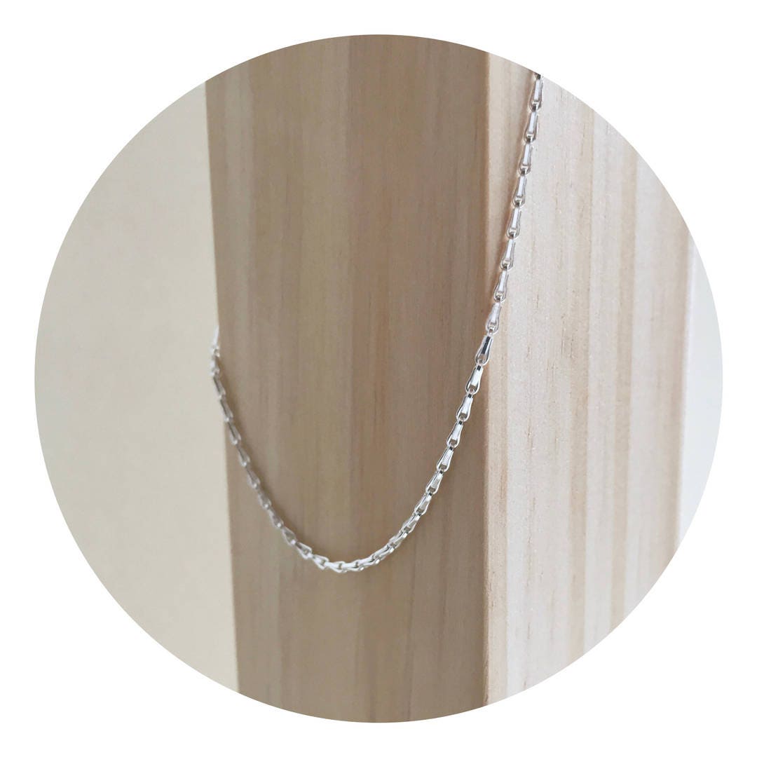 Barleycorn Chain / Barley Corn Necklace / Hay Seed / SOLID GOLD ...