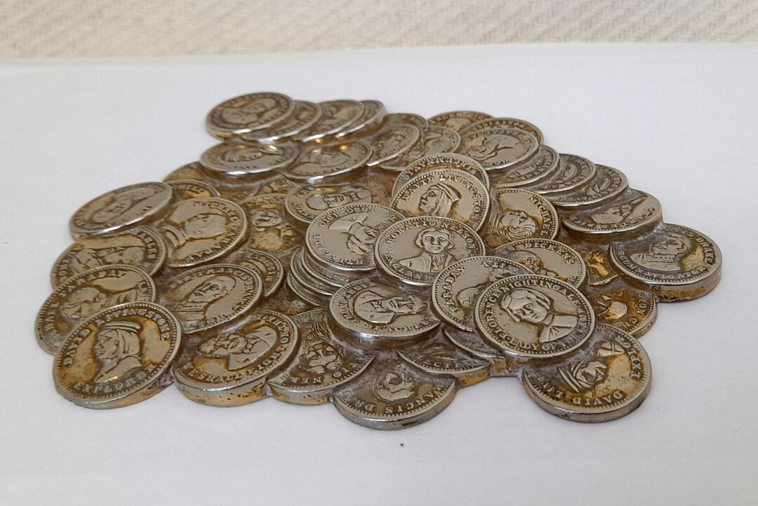 Rare British 1950's Trick Pile O Coins Paperweight Registered Design ...