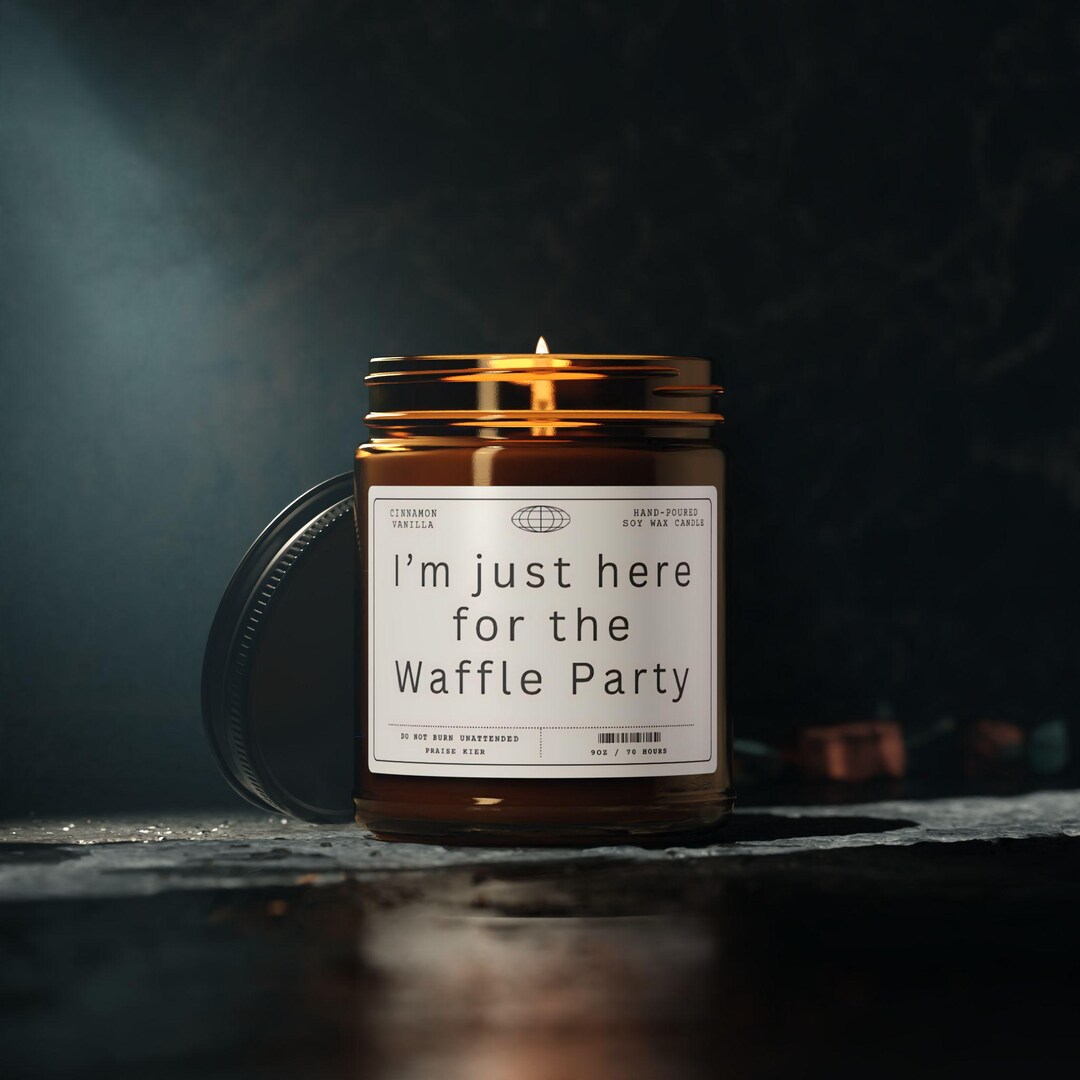 Waffle Party Highly Coveted Cinnamon Vanilla Soy Candle: Office Co-worker Gift - Etsy
