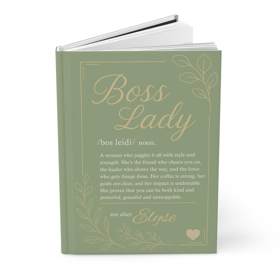 Personalized Boss Lady Journal, Lined Notebook for Women - Etsy