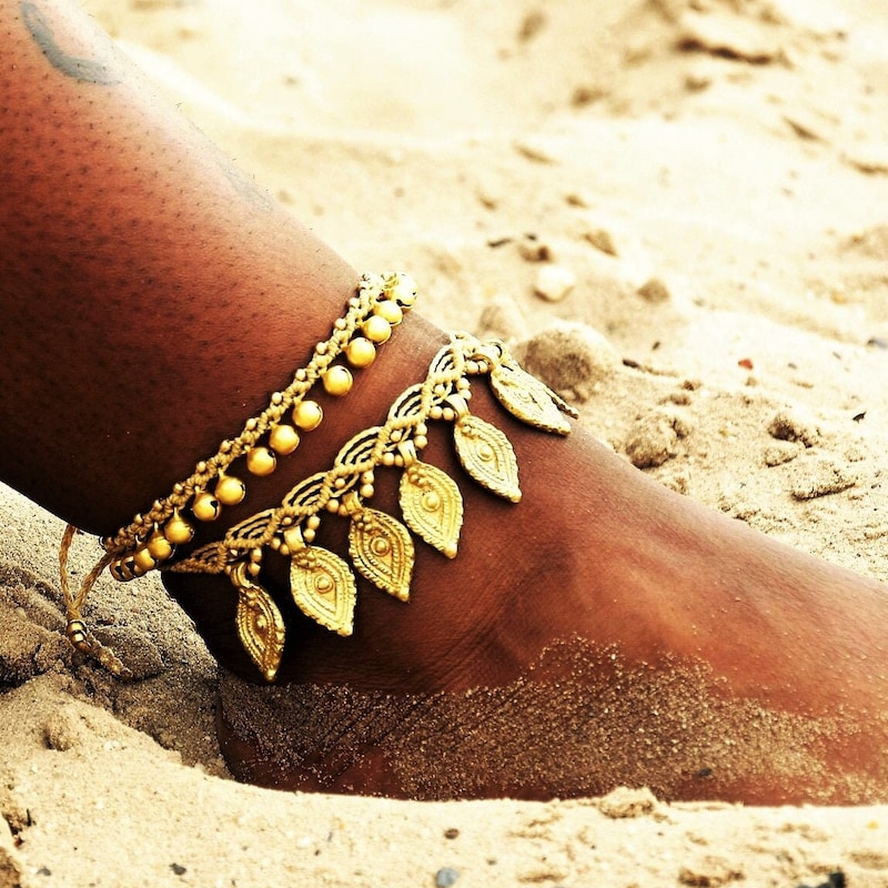 Bohemian Anklet - Etsy