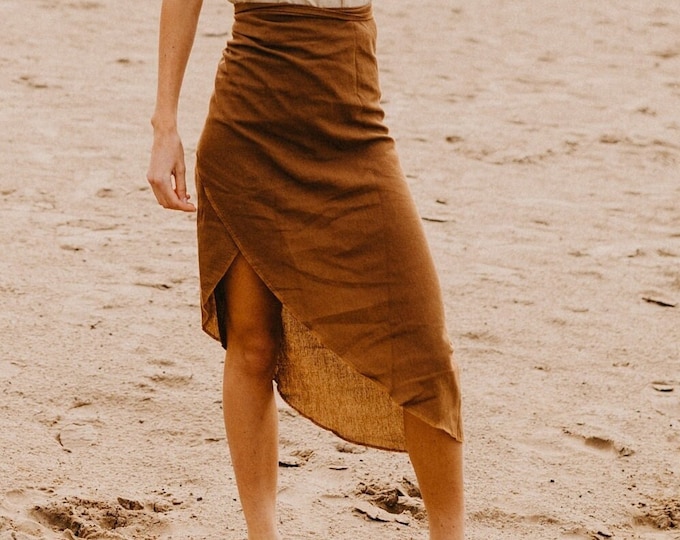 Bohemian High Waist Wrap Skirt | High Low Boho Style Wrap Skirt ...