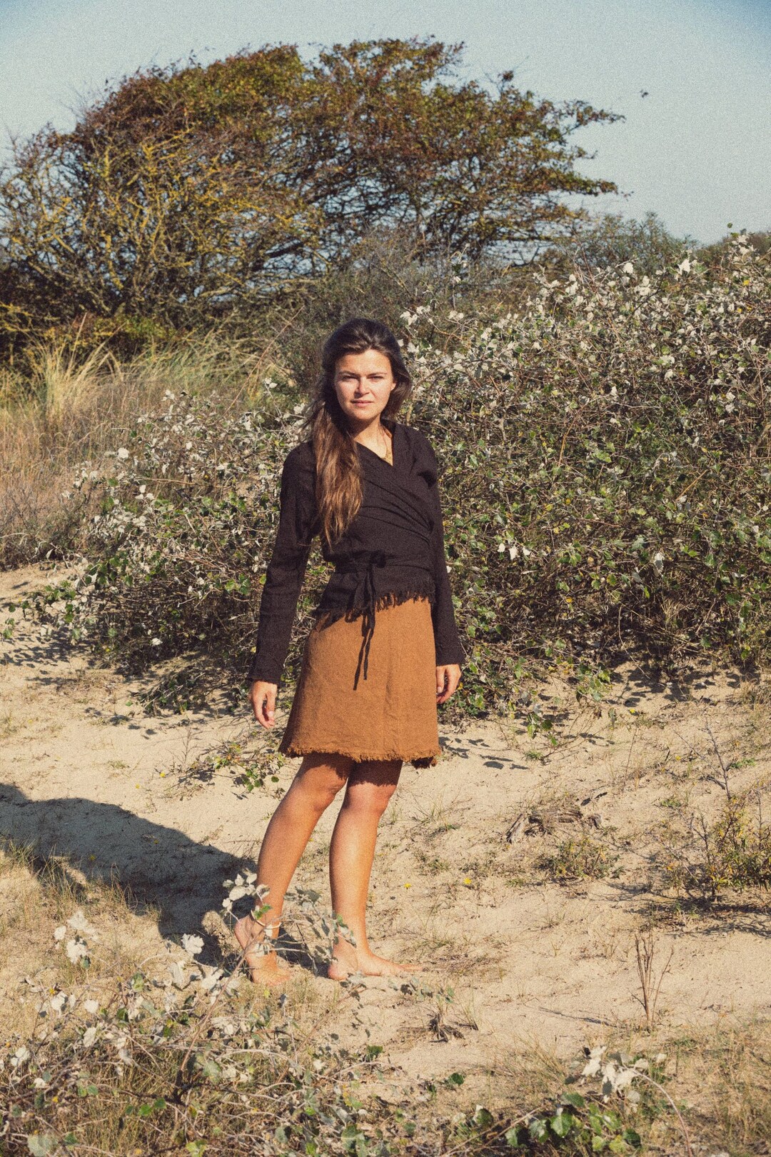 Gypsy Wrap Blouse | Goddess Kimono Top | Long Sleeve Bohemian Style Top ...