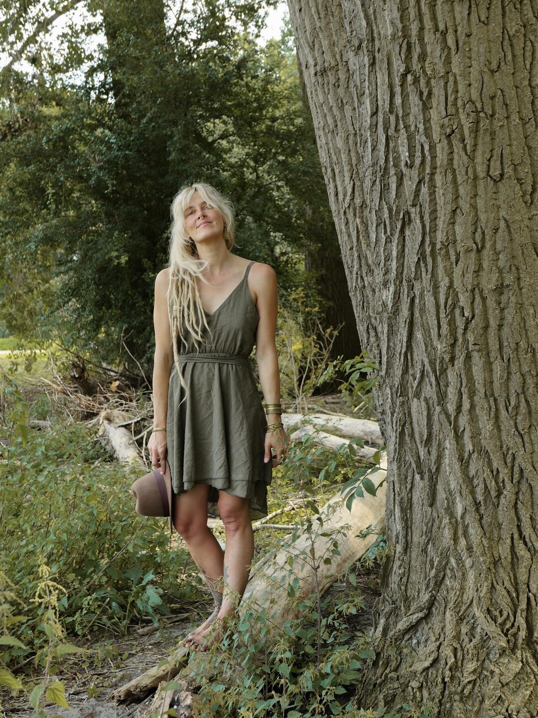 Romantic Boho Dress With a High Low Design and a Waist Strap ...