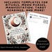 Printable Grimoire Pages, Book of Shadows Templates for Witches ...
