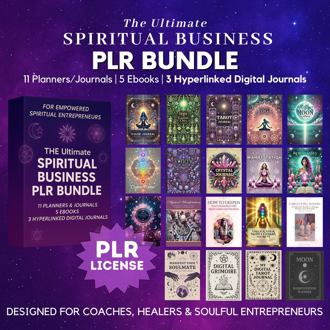 Spiritual PLR Bundle – Done-for-you Hyperlinked Digital Planners ...