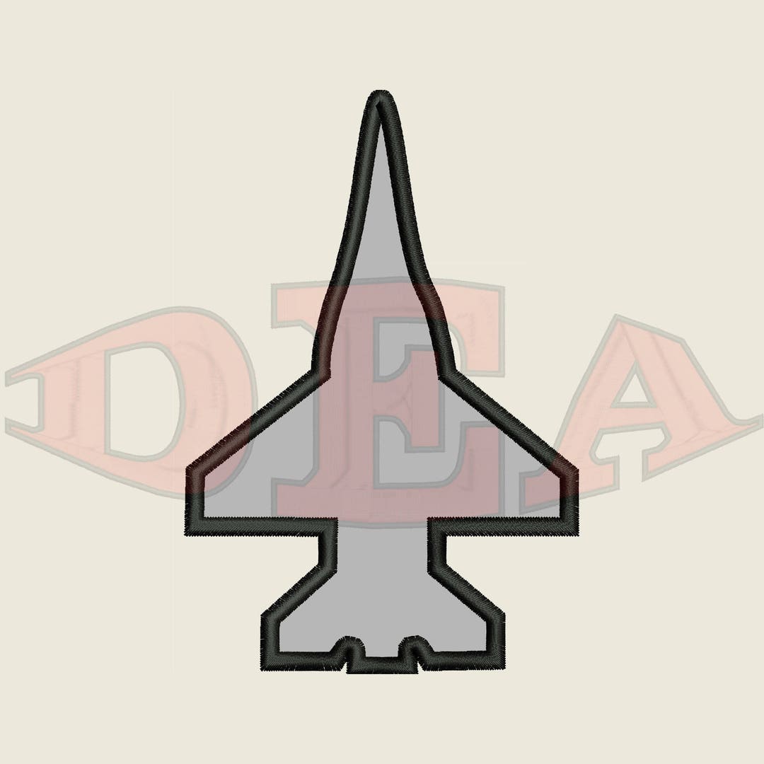 F-16 Planform applique Instant Download Machine Embroidery - Etsy Australia