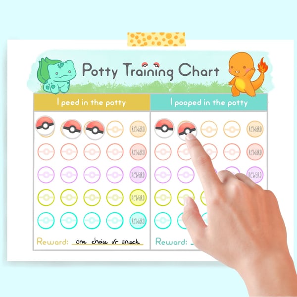 Potty Training Chart Simple - Etsy