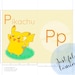 PRINTABLE Pokemon Alphabet Flashcard, Double-sided, Fan Art, Digital ...
