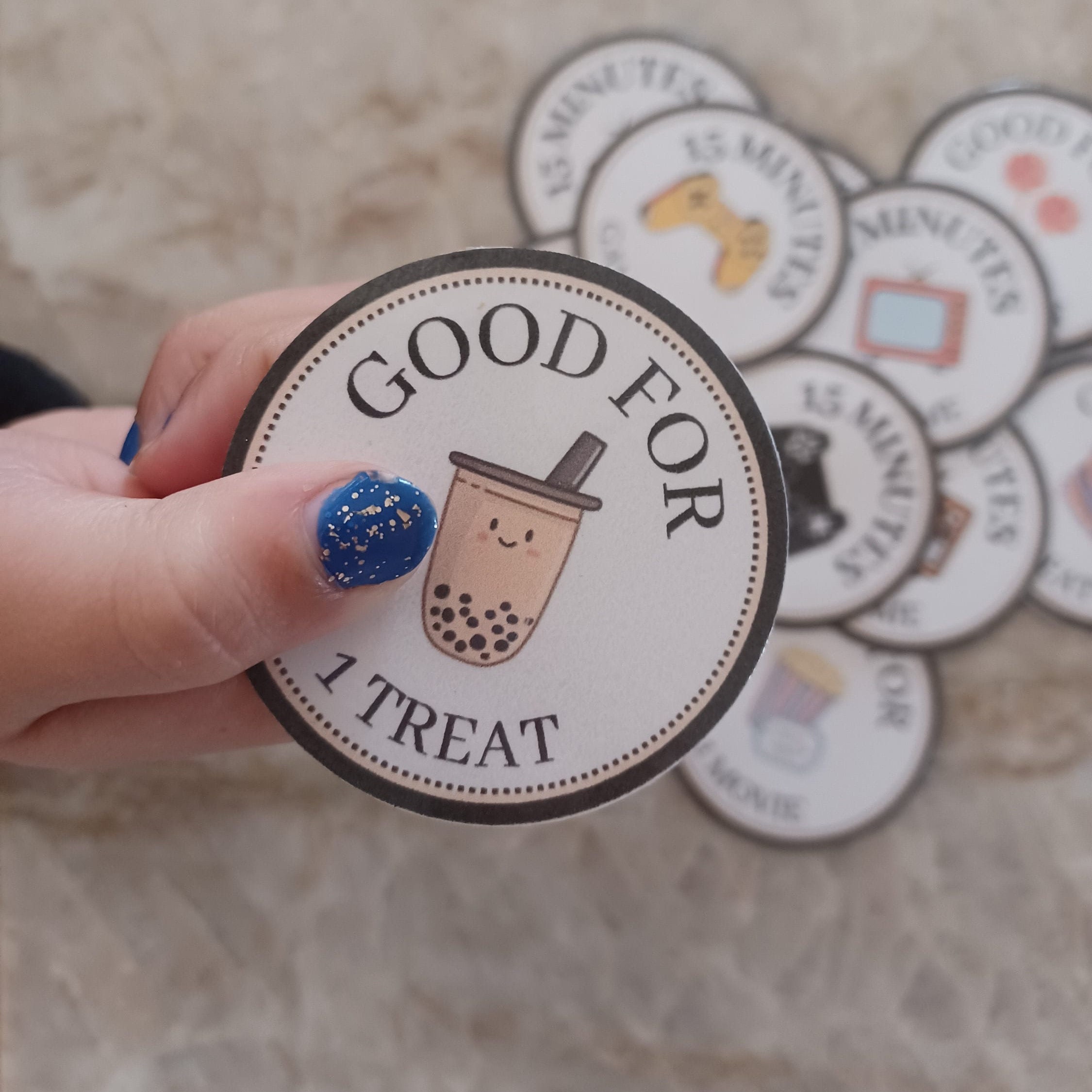 Treat Tokens Reward System for Kids Chores PDF Download Printable Sweet ...