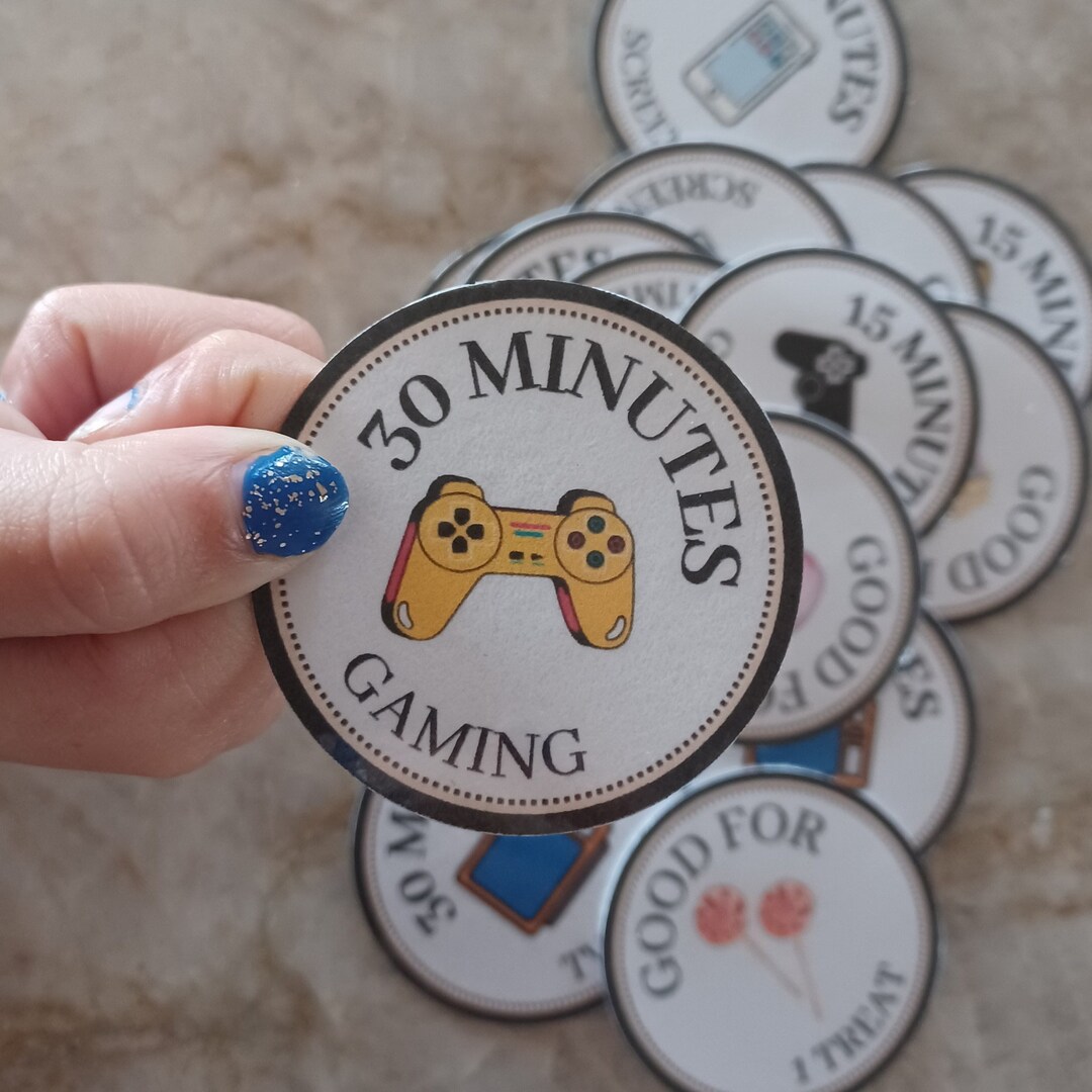 Gaming Tokens 30 Minute Reward System for Kids Chores PDF Download ...