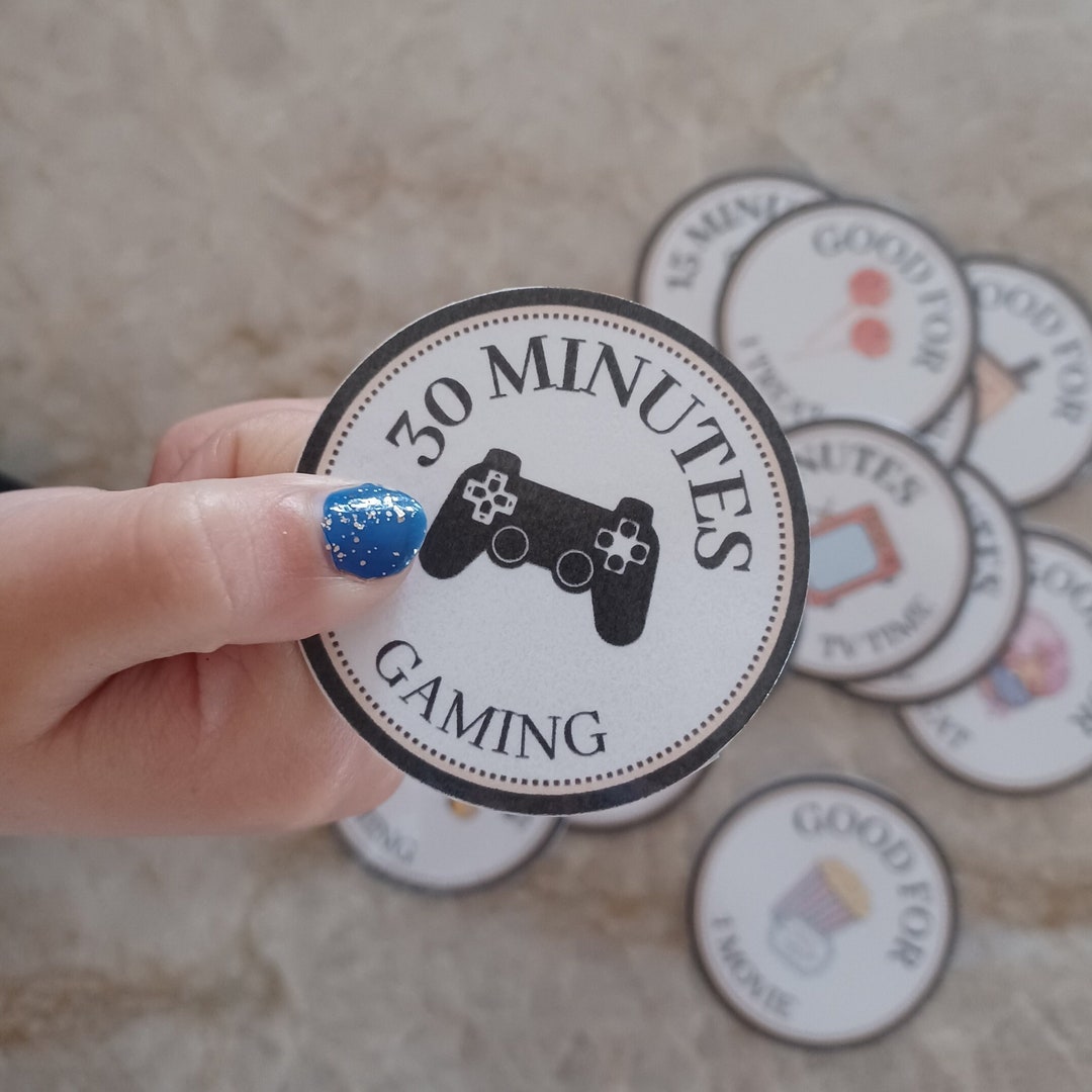 Gaming Tokens 30 Minute Reward System for Kids Chores PDF Download ...