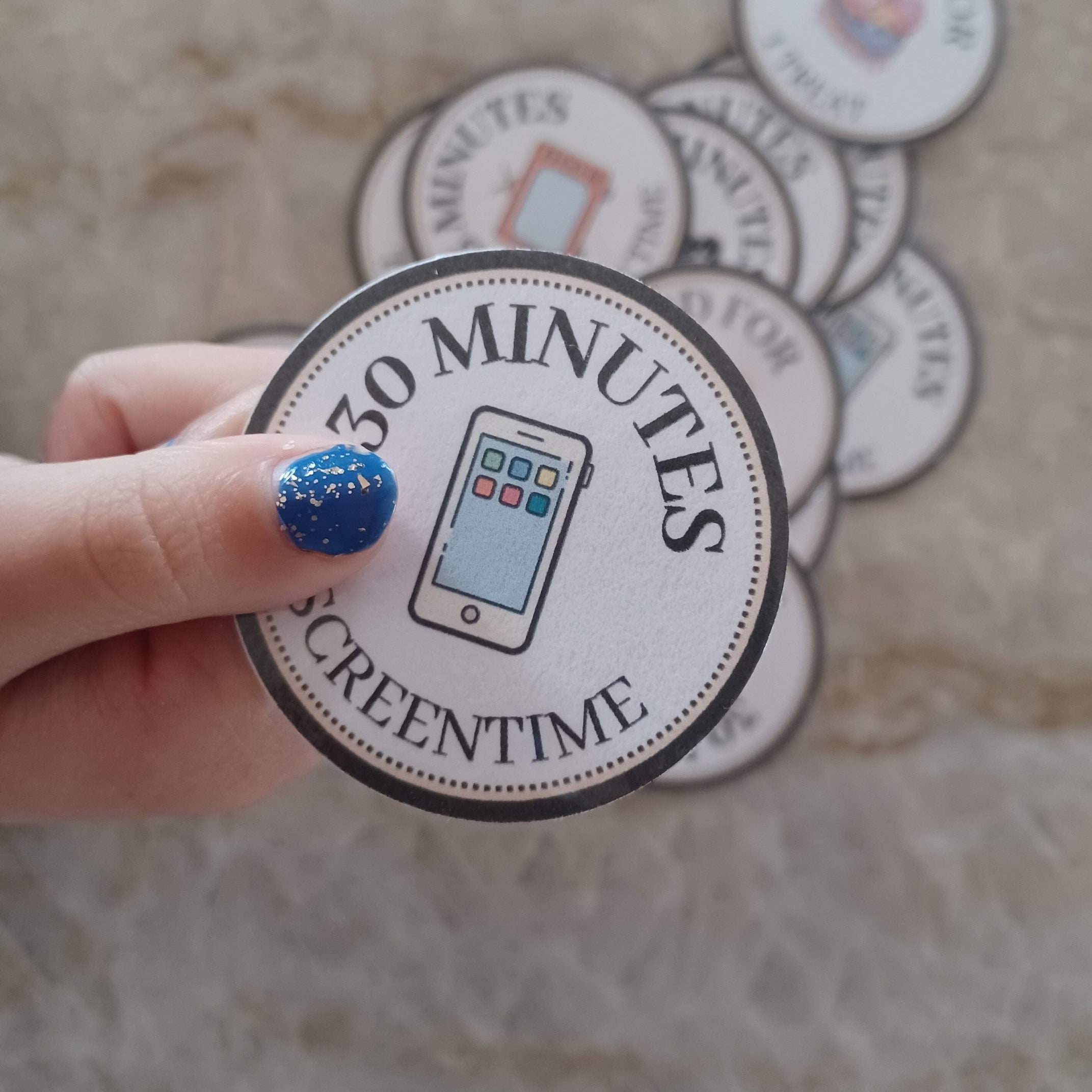 Screentime Tokens – 30‑minute Reward System for Kids | Printable PDF ...