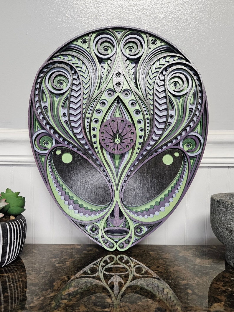 Layered Alien Mandala - Etsy