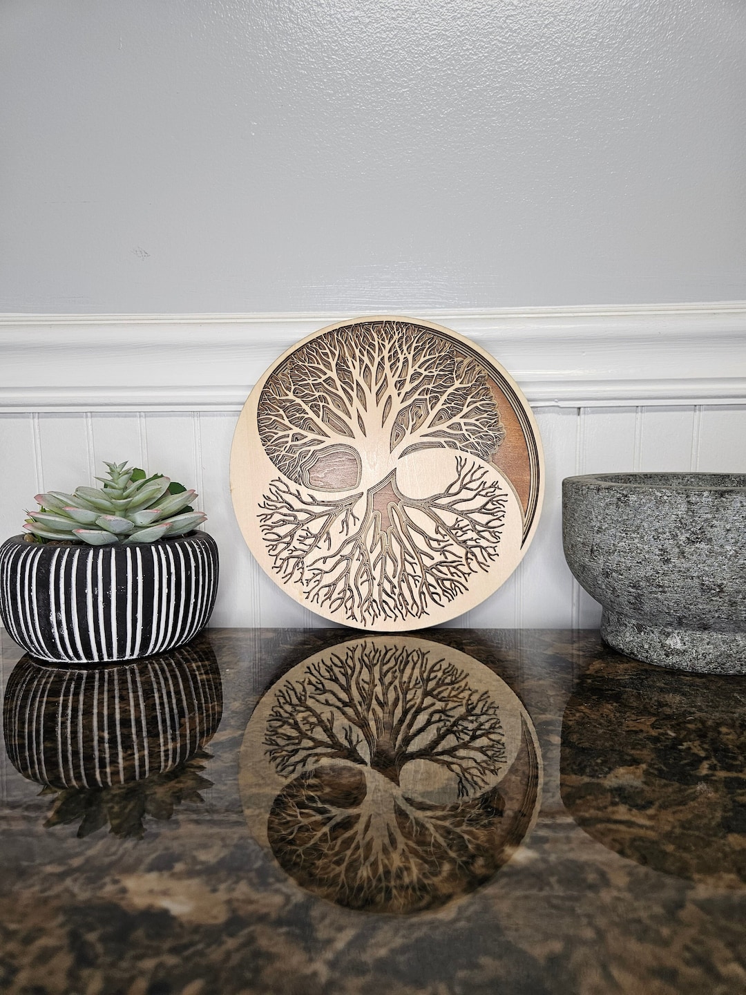 Layered Tree of Life Yin Yang - Etsy