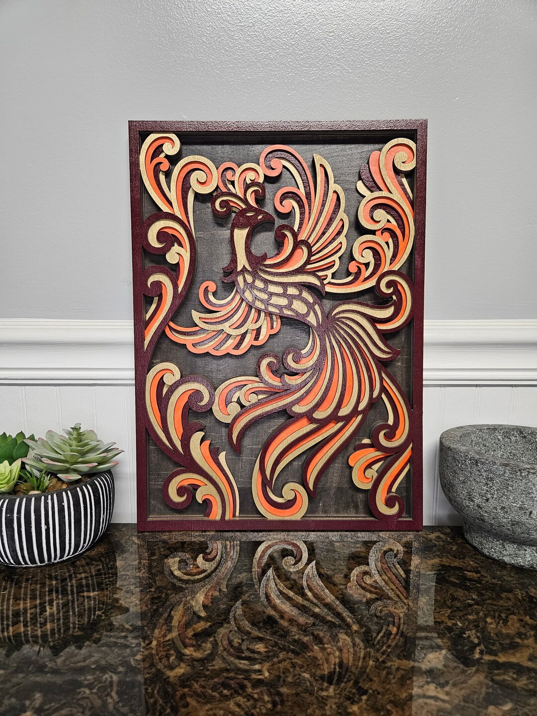 Layered Phoenix - Etsy