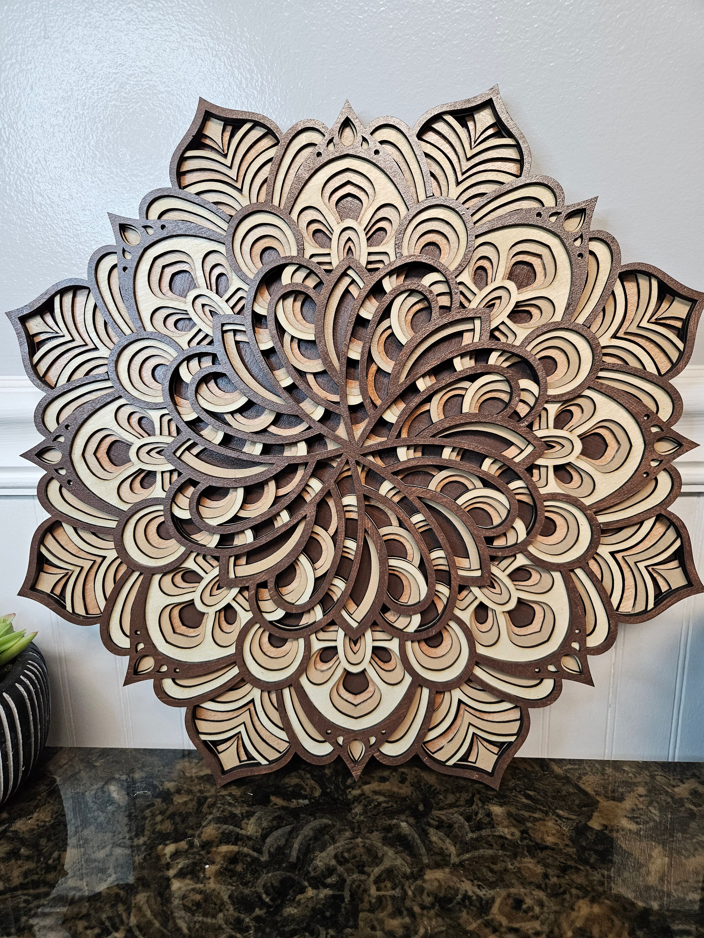 Multi-layered Laser Cut Elegant Round Mandala - Etsy Multi-layered Laser Cut Elegant Round Mandala - Etsy